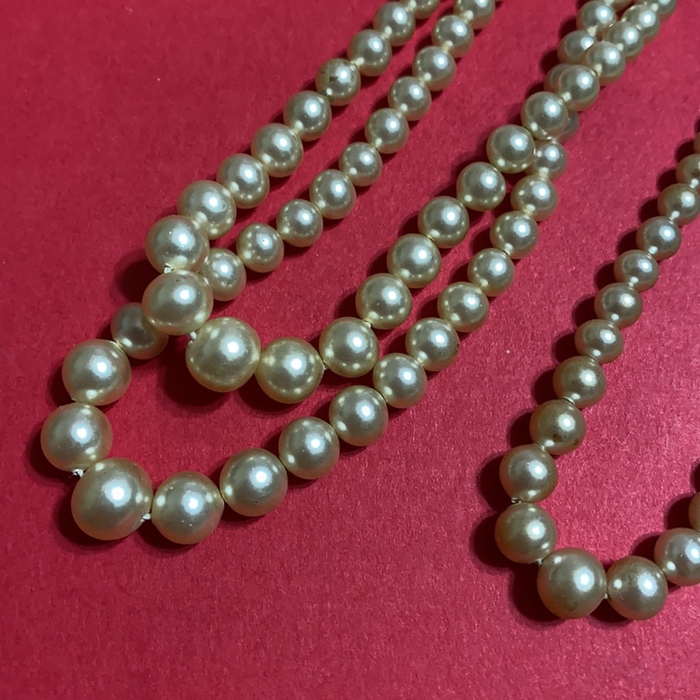 C.60s Vintage Pearl Necklace Bundle - Gem
